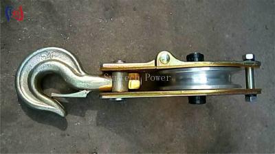 China Polipasto de polea de aluminio para tendido de conductores, carga 10-100KN en venta