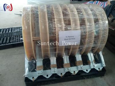 China Conductor Stringing Block with 760x120x480mm Outline Size, 50-150KN Rated Load, and R570 Bend Radius for High Tension Stringing for sale