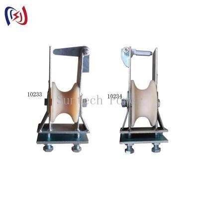 China Polea de tendido de conductor de alta tensión con polea de nailon y dimensión de polea personalizada para aplicaciones de líneas eléctricas aéreas en venta