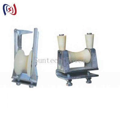 China Polea de tendido de conductor de alta tensión con polea de nailon y dimensión de polea personalizada para aplicaciones de líneas eléctricas aéreas en venta