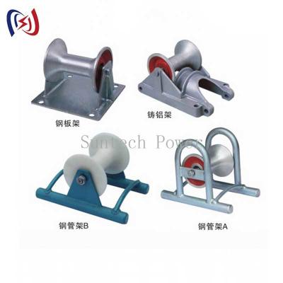 China 5KN Rated Load Cable Ground Roller with Casting Aluminum Carrier for Underground Installation for sale