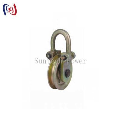 China Professional Hoisting Point Block with 50-80KN Rated Load and 160-190mm Sheave Diameter for Safe Transmission Tower Lifting for sale