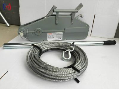 China Portable Wire Rope Handle Hoist with 8-54KN Rated Lifting for Manual Operation Without External Power for sale