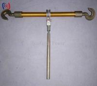 China Aluminium Dual Hook Turnbuckle 10-50KN Anodized Conductor Stringing Tools for sale