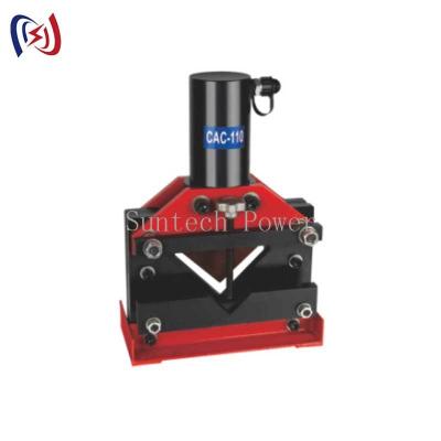 China 350KN Hydraulic Angle Steel Cutter for 110 x 110 x 10 mm Transmission Tower Steel for sale