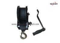 China Mechanical Drum 1600LBS Two Way Hand Winch for sale