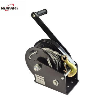 China 1800lb Self Locking Automatic Brake Winch , Small Hand Winch In Stock for sale