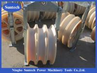 China 20KN Mc Nylon 660mm Large Diameter Stringing Pulley Blocks for sale