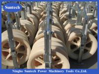 China 20KN Mc Nylon 660mm Large Diameter Stringing Pulley Blocks for sale
