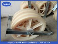 China Transmission Three Sheaves 660 Diameter Stringing Equipment Conductor Stringing Blocks for sale