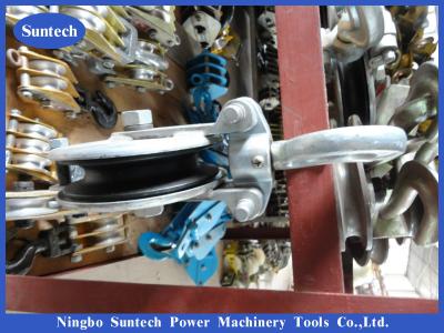 China Overhead Line Round Hoisting Point Chain Conductor Stringing Blocks for sale