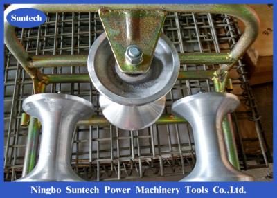 China Aluminum Rollers Stringing 200mm Heavy Duty Cable Rollers for sale