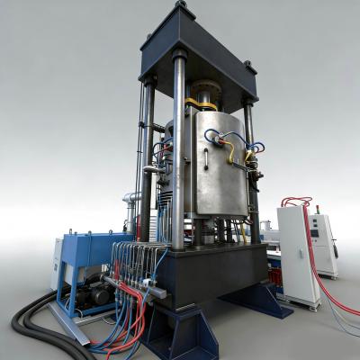China Alumina Powder 500T Hot Press Vacuum Furnace Of Double Pressure Head Design for sale