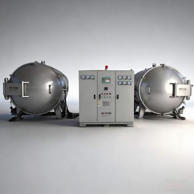 China High Temp Graphitization Horizontal Vacuum Furnace For Carbon Material And Thenium for sale