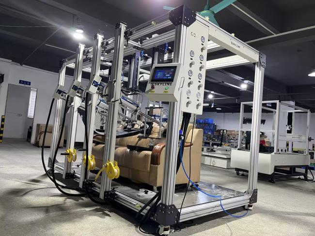 Three-Seat Sofa Durability Tester EN-4785 Funiture Testing Machine Sofa Fatigue Tester