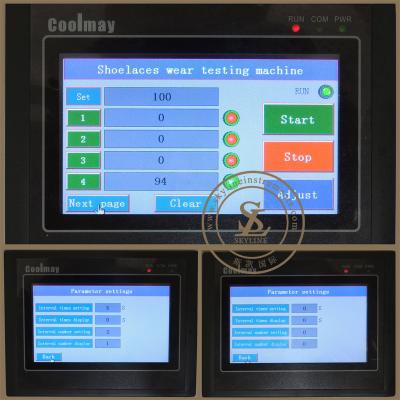 China SATRA PM 154 Rub Resistance Tester , 4 Test Groups Shoelace Abrasion Resistance Tester for sale