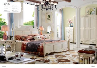 China Shen Zhen Wardrobe Chest Of Drawers Bedroom Set Furniture Solid Wood French Bed for sale