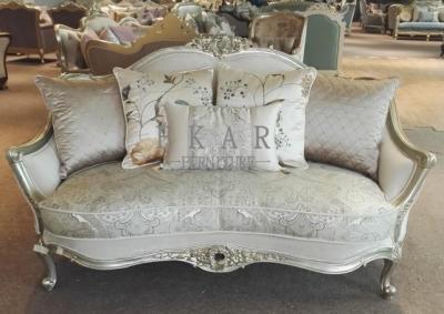 China Upholstery Antique Fabric White Sofa Set for sale