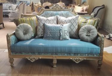 China Fabric Sofa Set Antique European Style Sofa Living Room for sale