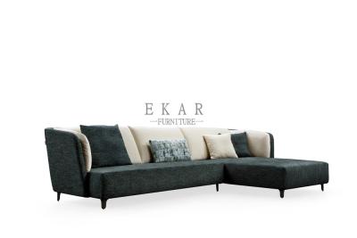 China Recliner Living Room Furniture L Shaped Sofa Set for sale