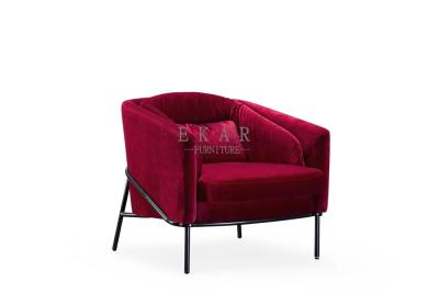 China Upholstered Fabric Arm Modern Design Leisure Chair for sale
