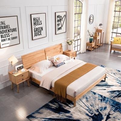 China Solid Oak Wood Bed Designer Furniture for sale