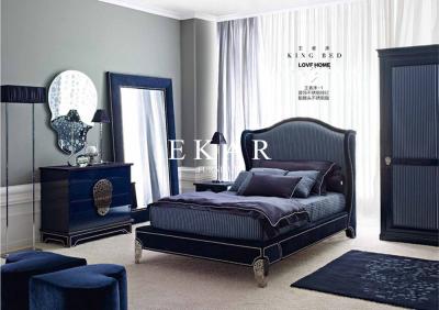 China Latest Bedroom Furniture Design King Size Set Tufted Bed for sale