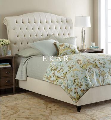 China High Headboard Cream Boxspring Princess Bed for sale