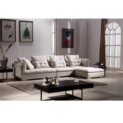 China Fabric Sofa Set Funiture Home L Shaped Modern Couch For Sale for sale