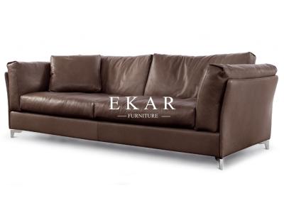 China European Style Modern Leather Sectional L Shaped Sofa for sale