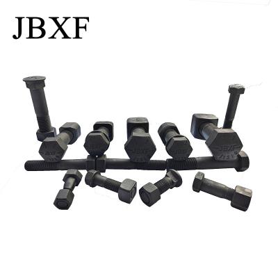 Chine 4F0138 Jeu de boulons et écrous de charrue Boulon haute résistance de qualité 12.9 pour bord d'attaque de bulldozer à vendre