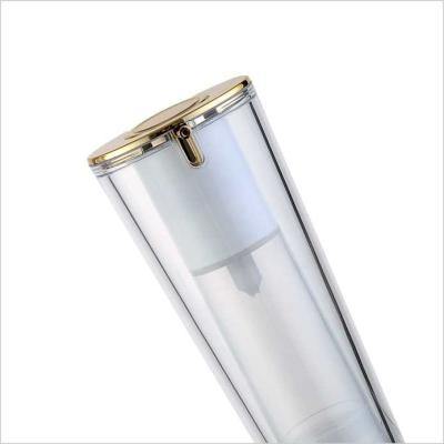 China 40ml Cone 30ml Airless Pump Bottle Cream PMMA Bottle Double Layer for sale