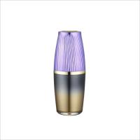 China Luxury Green Cosmetic Lotion Bottle 30ml 50ml 120ml Empty Plastic Cap PMMA PP for sale