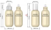 China Squeezable Liquid Foundation Bottle 30ml 50ml for sale