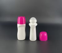 China 30ml Special Shaped Round Mini Roll On Bottle PP Plastic Empty Deodorant Container for sale