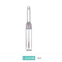 China Empty Lip Gloss Bottle 1-15ml Transparent Plastic Leakproof Screw Cap Customizable for sale