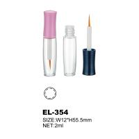 China Empty Cylinder Eyeliner Bottle 2ml Screw Cap Leakproof Plastic Cosmetic Container for sale