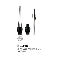 China Custom Empty Eyeliner Bottle 1-15ml Screw Cap Brush Tip Applicator Leakproof Plastic for sale