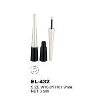 China Plastic Empty Eyeliner Bottle 1-15ml with Brush Tip Applicator Screw Cap for sale