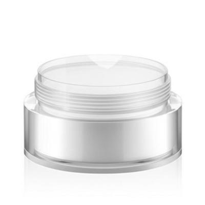 China Round Cosmetic Cream Jar with Custom-made Colour and PP Inner Bottle Material for Skin Care Cream for sale