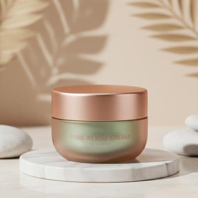 China PP Inner Bottle Material Cosmetic Cream Jar with Custom-made Colour and Round Design for Skincare Products for sale