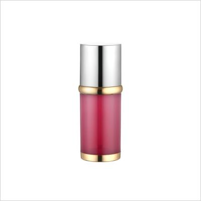 China Plastic Essence Dropper Oil Bottle Double Wall 30ml 50ml Cylinder Dropper Bottle for sale