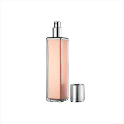 China 50ml 100ml Empty Double Wall Square Plastic Lotion Bottle with pump for sale