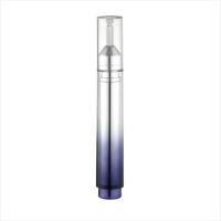 China 15ml Airless Pump Bottle Double Wall SAN Eye Cream Syringe Bottle 24mm Diameter for sale