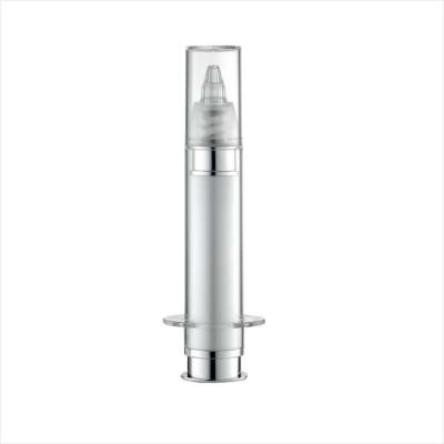 China 10ml Syringe Bottle Double Wall Eye Cream bottle Airless Pump Bottle for sale