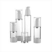 China 15ml-60ml Transparent Airless Pump Bottle for Lotion Cream 33mm Diameter for sale