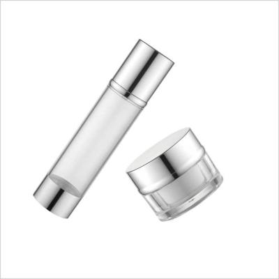China Duidelijk Kosmetisch Flessenaluminium Zonder lucht Ring Collar 15ml 30ml 50ml 2oz 80ml 100ml 4oz Te koop