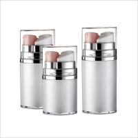 China Double Chambers Airless Lotion Pump Bottles 10ml 20ml 30ml SAN PP for sale