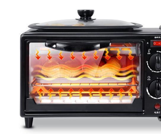 Electric Oven Coffee Machine Frying Pan-Convenient Breakfast Solution Maker