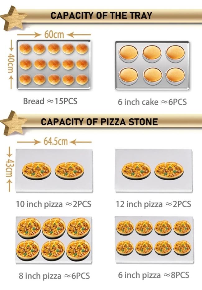 Customizable Stainless Steel Baking Oven with Multiple Layers and Trays